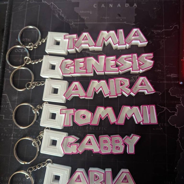ROBLOX Personalized Custom Name Tag, Keychain, Keyring, Zipper Pull ...