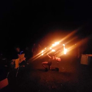 Fire Sword Martial Art Fire Sword Fire Dance Stick Flow Art | Etsy