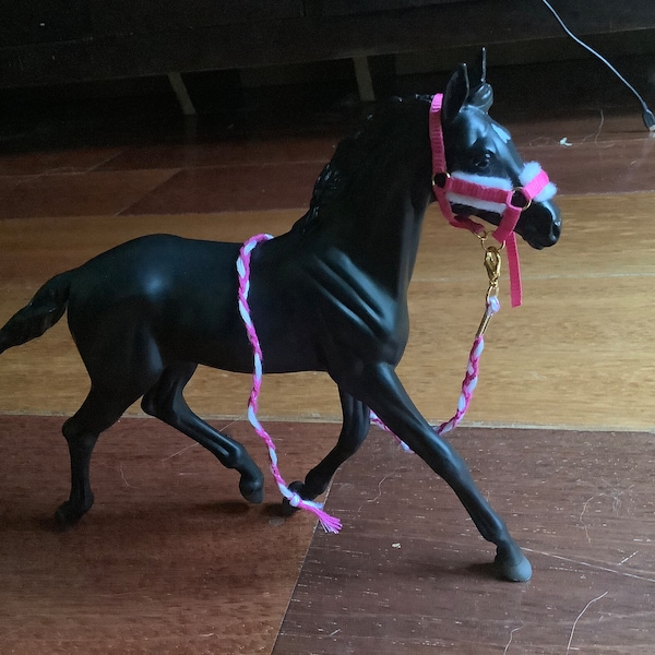 Model Horse Halter Set With Rope Noseband busy Bee Traditional 1:9 ...