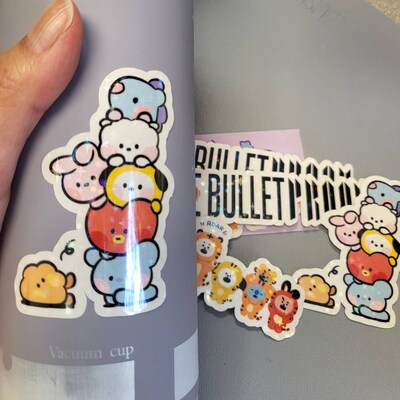 We Are Bulletproof Sparkly Sticker Set BTS Stickerbts Merch bts ...