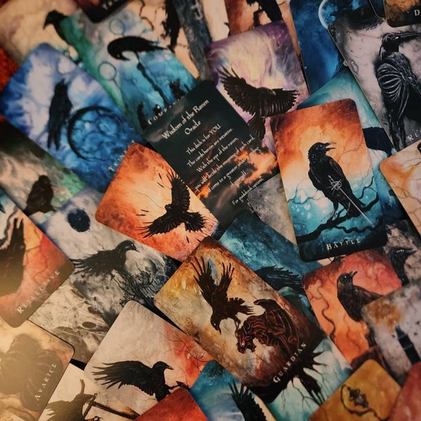 Wisdom of the Raven Oracle Deck - 52 Card Oracle Deck Featuring ...