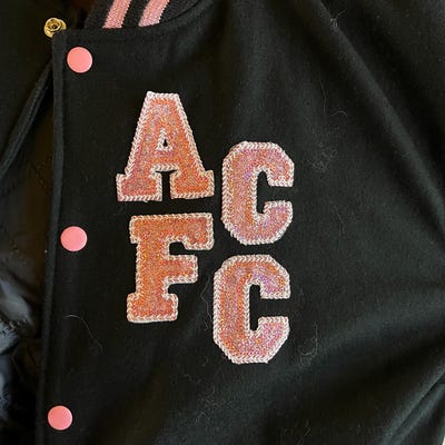 Red Old English Letter Patches Iron on / Sew Retro Alphabet Embroidery ...