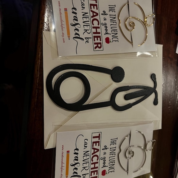 Nurse Bookmark and Paper Clips, Stethoscope Custom Doctor, Career ...