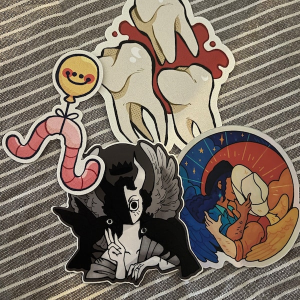 Party Bugs Sticker Series - Clowncore Waterproof Vinyl Stickers - Etsy