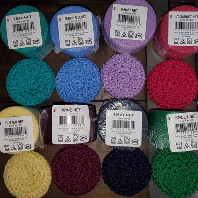 Scrubbie Netting on 40 Yard Spools Pick Any 8 Spools Mix and Match Your ...