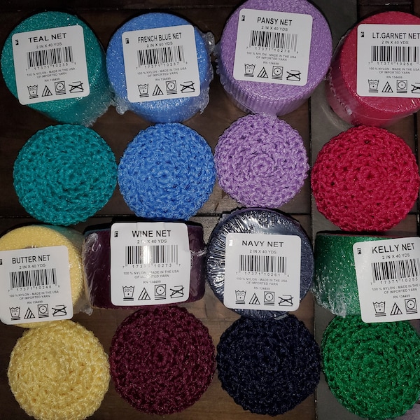 Scrubbie Netting on 40 Yard Spools - Pick Any 8 Spools Mix and Match ...