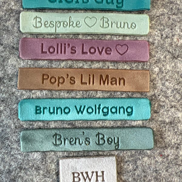LUX Velvet Custom Labels - 7cm X 1.2cm - Etsy
