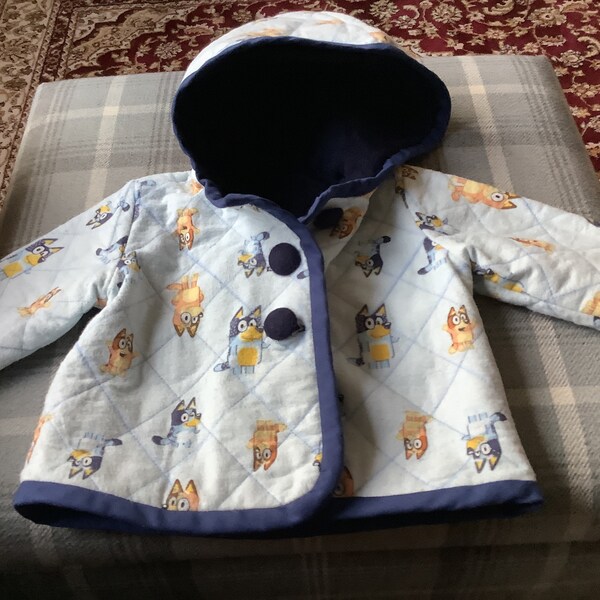 Quilted Baby Jacket Sewing Pattern: Reversible Hooded Design (PDF ...