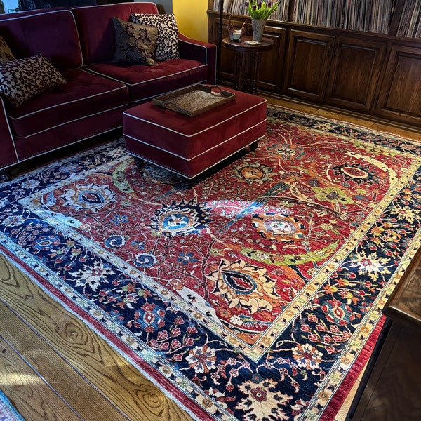 Handmade (2'7'' X 3'11'') Medallion Khal Mohammadi Afghan Rug ...