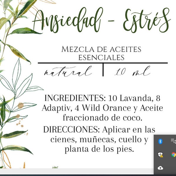 Essential Oil Label Template, Printable Greenery Essential Oil Labels ...