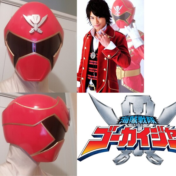 Red Gokaiger Helmet Cosplay MMPR Halloween Costume Prop - Etsy