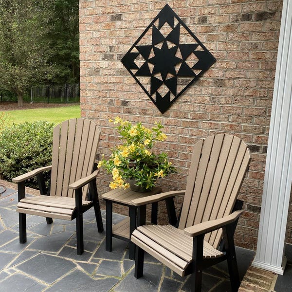 Amish Hex Sign-metal PA Dutch Folk Art-modern Farmhouse-amish Barn Star ...