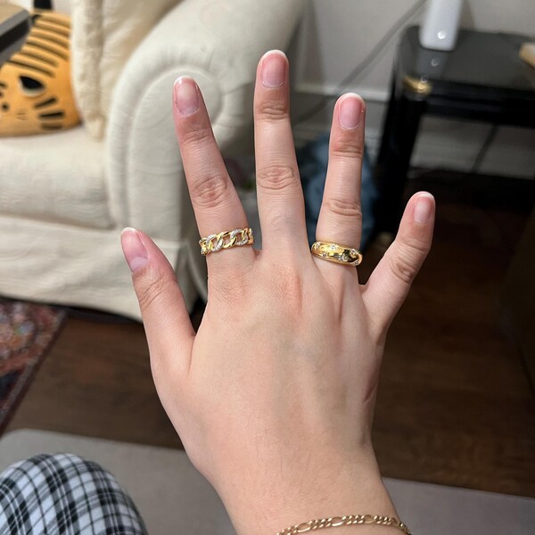 Thin Gold Ring Stacking Ring Minimalist Ring Simple Ring Thin Ring ...