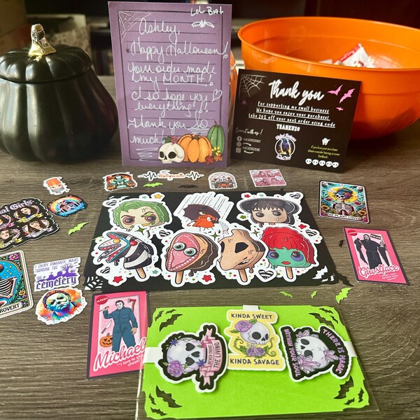 Ladies of Horror Vinyl Stickers, Halloween Spooky Ladies, Horror Queens ...