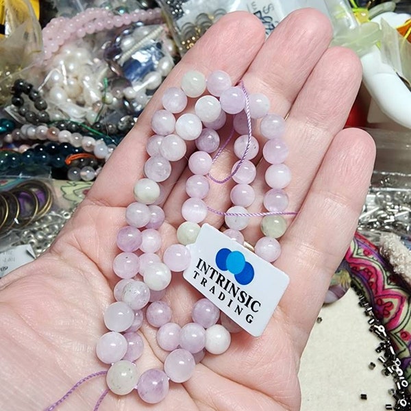 Natural Violet Purple Pink Green Kunzite 6mm 8mm 10mm 12mm 14mm Round ...