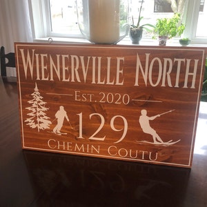 Personalized Address Sign Lake House Sign Campsite Sign | Etsy Canada