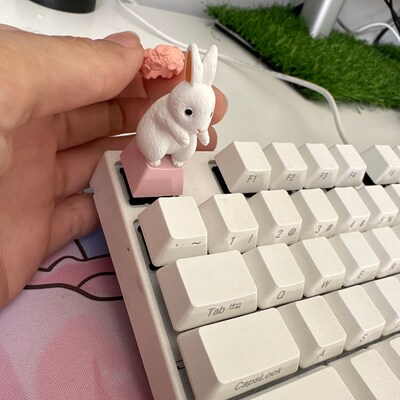 Baby Patrick Star Sitting on the Sofa Inspired Resin Artisan Keycap Key ...