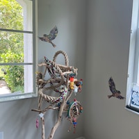 Birds and Tree Branch Wall Decal Set, Floral Harvest Pattern - Etsy