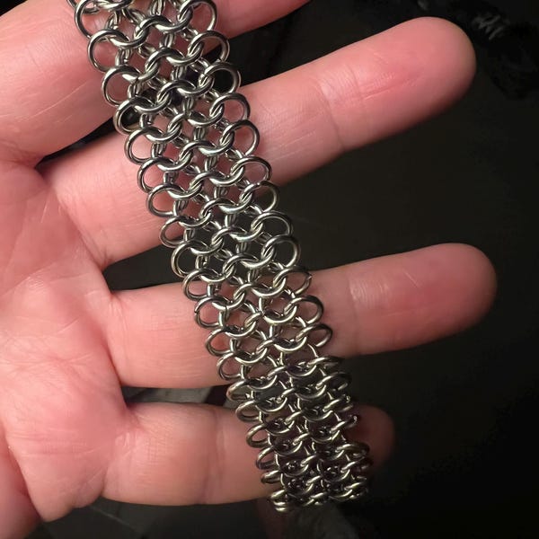 Persian Chainmail Necklace With Ring Snaplinks Closure | Stainless ...