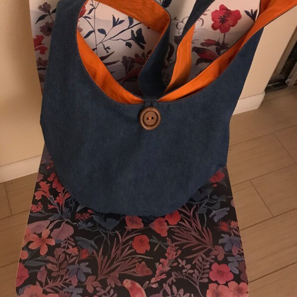 Patchwork Hobo Bag Crossbody Bag Floral Boho Bag Cotton Hippie Purse ...