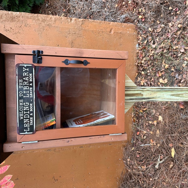 Lending Library Sign - Reading Community Share Library Sign - Book ...