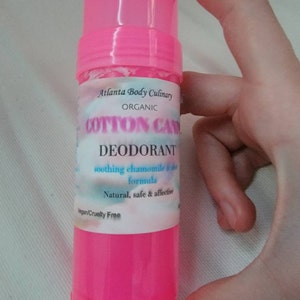 Cotton Candy Organic Deodorant 4 Oz Cotton Candy Deodorant Vegan Cotton ...