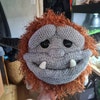 Huge Crochet Fluffy Monster Trophy Head PDF PATTERN ONLY - Etsy
