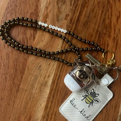 Iridescent Stars Beaded Teacher Lanyard - Etsy