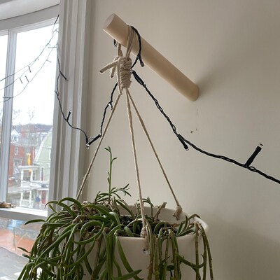 Large Hanging Bullet Planter, Ceramic Porcelain Hanging Planter, White ...