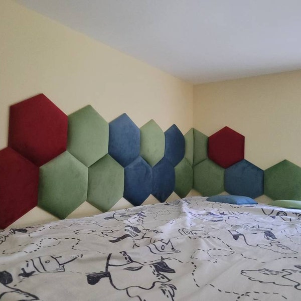 Luxury Upholstered Wall Panels, Custom Padded Headboard, Soft Acoustic ...