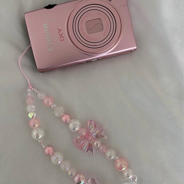 Pink Bow Tie Phone Charm Strap, Phone Lanyard, Phone Accessory, Gift ...