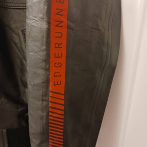 Handmade Red Moto Style Jacket With White Patches - Etsy