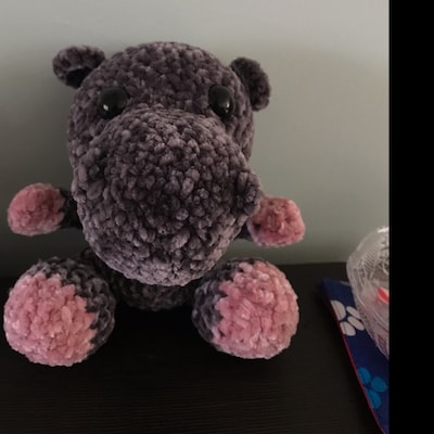 PATTERN: Hailey the Hippo Crochet Hippo Pattern Amigurumi Hippo Pattern ...
