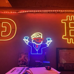 Deer Neon Wall Decor Sign Led Deer Hunting Art Light Sign Led Logo Deer ...