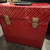 Vintage 1970’s Vinyl Record Storage Case , Finished in Black Grain ...
