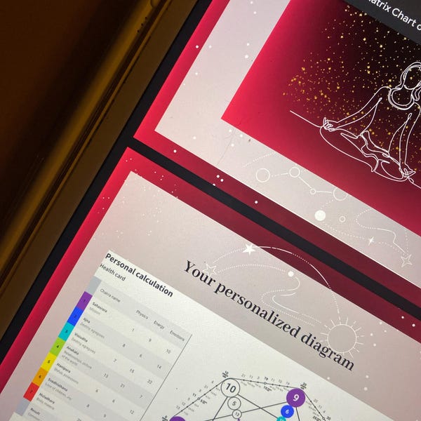 Personalized Destiny Matrix Chart Reading PDF | Professional Numerology ...