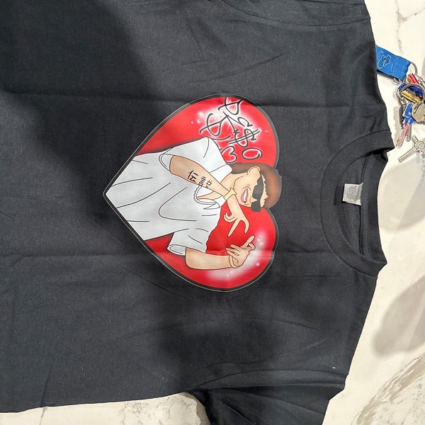 Peso Pluma Heart Sweatshirt,peso Pluma Fan,double P Tour,corrido ...