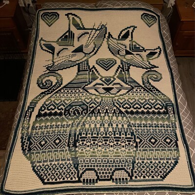 Seaworld, Digital Pattern for Overlay Mosaic and Interlockig Filet ...