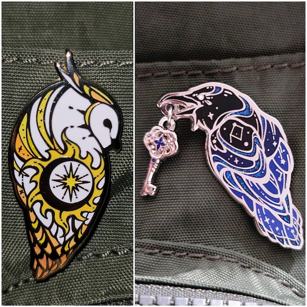 Eclipse Birds Pins - Etsy