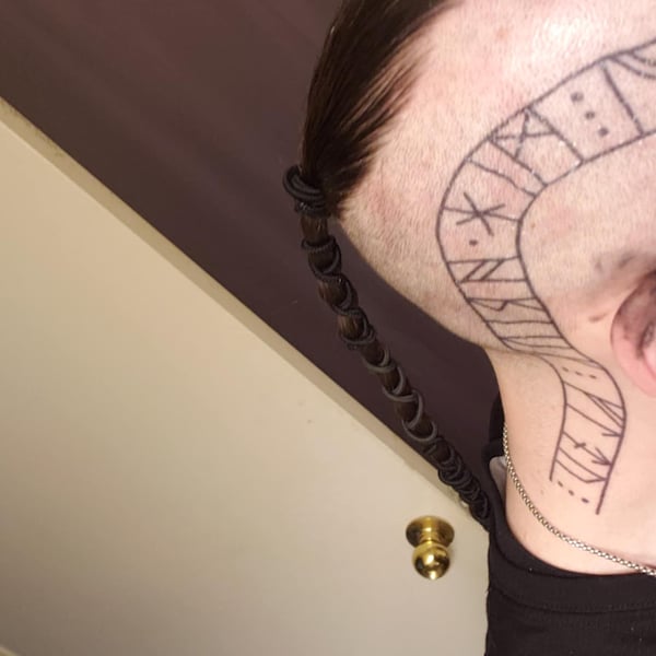 Floki Inspired Temporary Tattoos - Floki Viking Head Tattoos / Viking ...