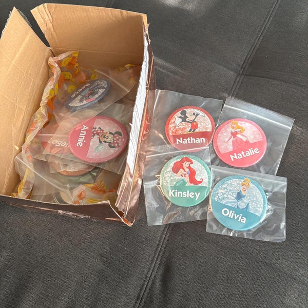 Disney Inspired Celebration Buttons, Custom Gold Disney Wedding Buttons ...