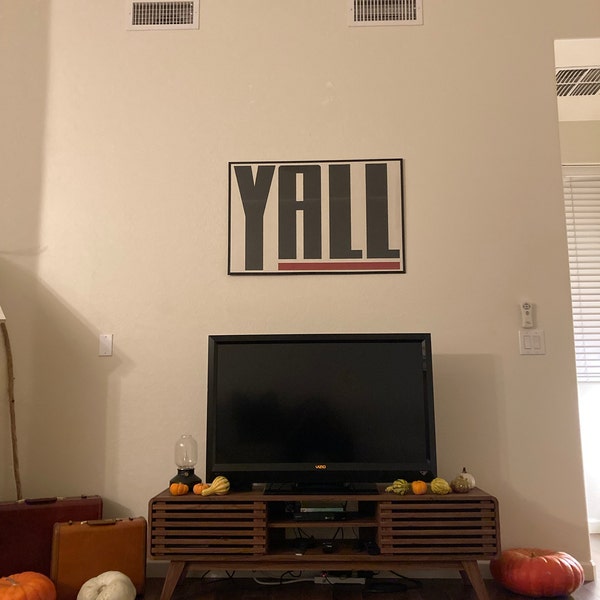 Y'all Means All Typography Poster, Western Wall Art, Southwestern Decor ...