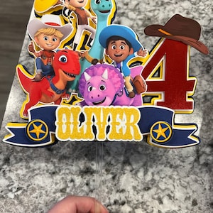 Dino Ranch Cake Topper / Dino Ranch Party / Dino Ranch Centerpiece - Etsy