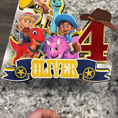 Dino Ranch Cake Topper / Dino Ranch Party / Dino Ranch Centerpiece - Etsy