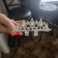 Mini Rhinestone Tiara Hair Comb Flower Girl Hear Comb Tiara - Etsy