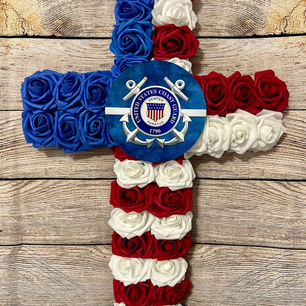 CRAFT SIGN Patriotic Flag Red White Blue 4th of July Tiered Tray Round ...