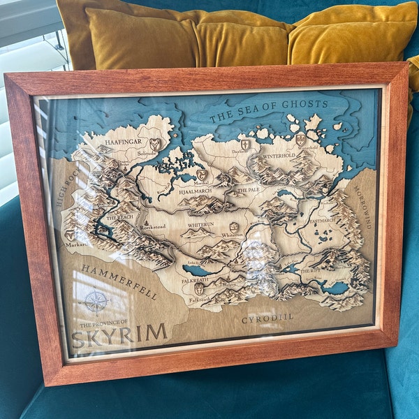 Northern Lands 3D Wood Map - Etsy