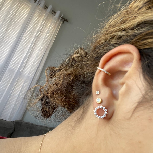 Gold Ear Cuff Dainty Ear Cuff Minimalist Ear Cuff No Piercing Ear Cuff ...