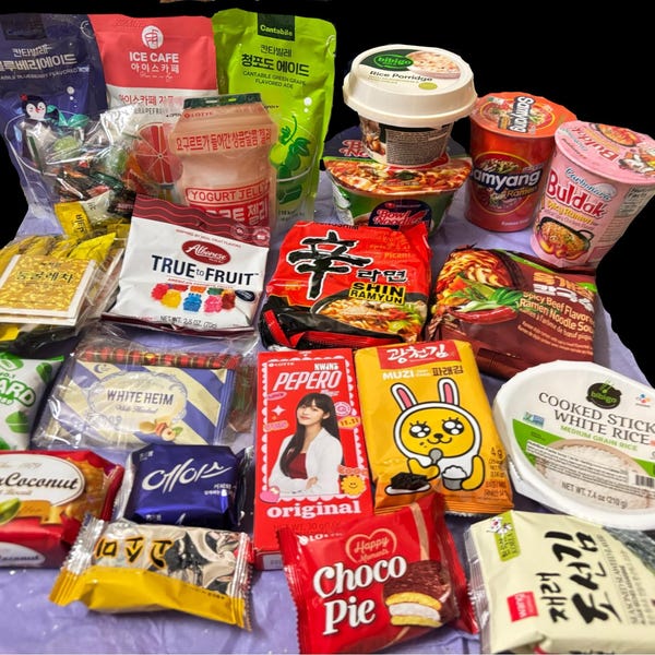 Korean Snack Box, K Food, Korean Snack Starter Kit, Gift for Friends ...