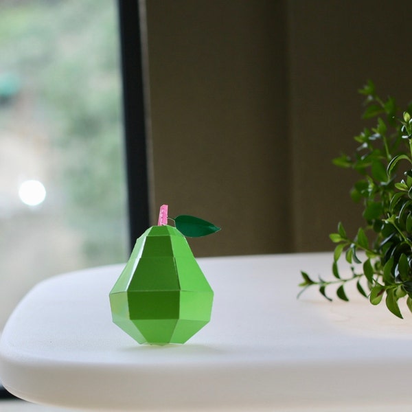 DIY Papercraft Pear,papercraft Fruits,paper Toy,party Decoration ...
